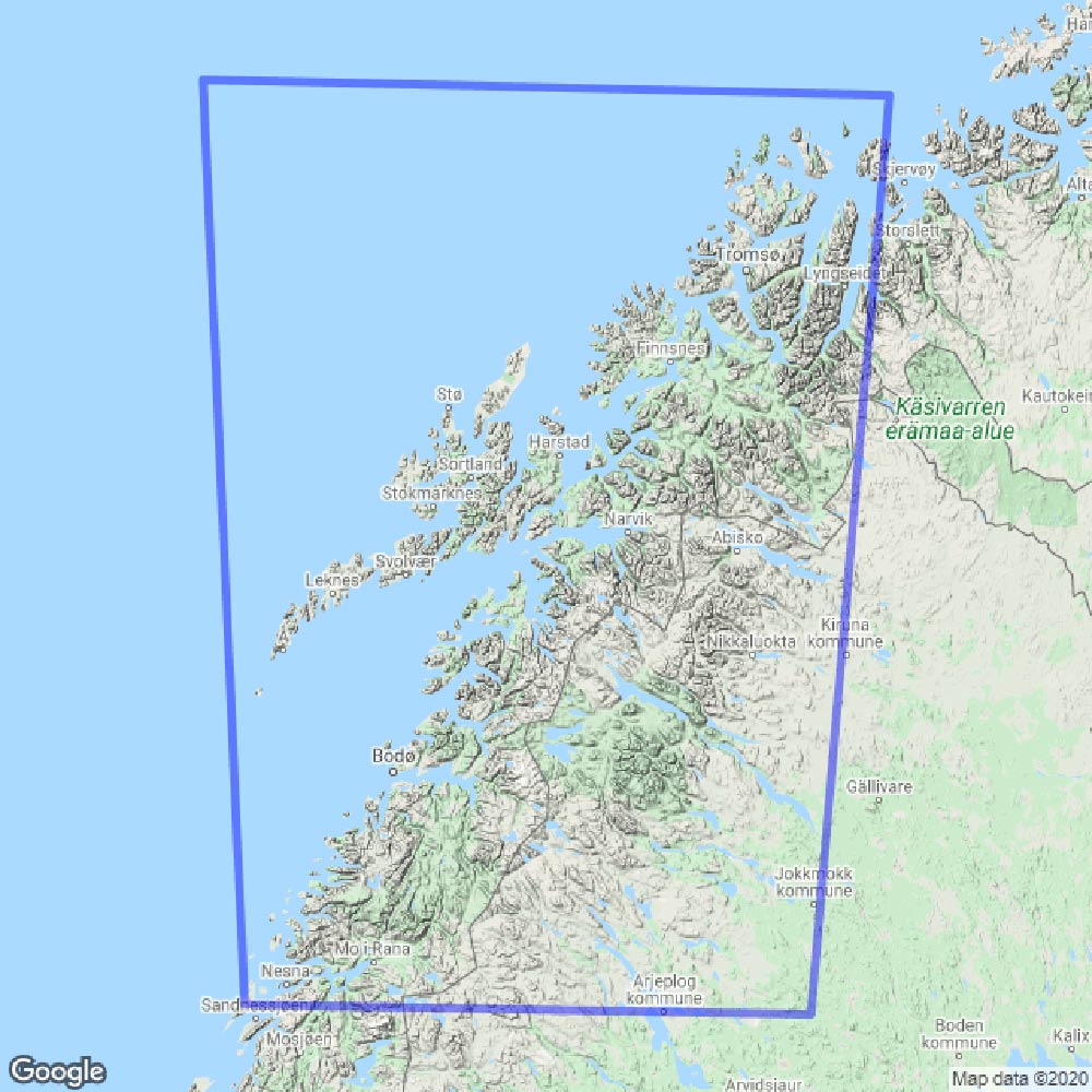 Nordic Outdoor. VEIKART NORD-NORGE SØR 1:500 000