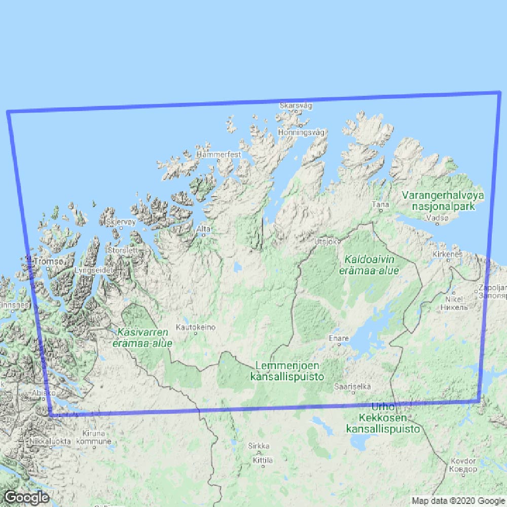 Nordic Outdoor. VEIKART NORD-NORGE NORD 1:500 000