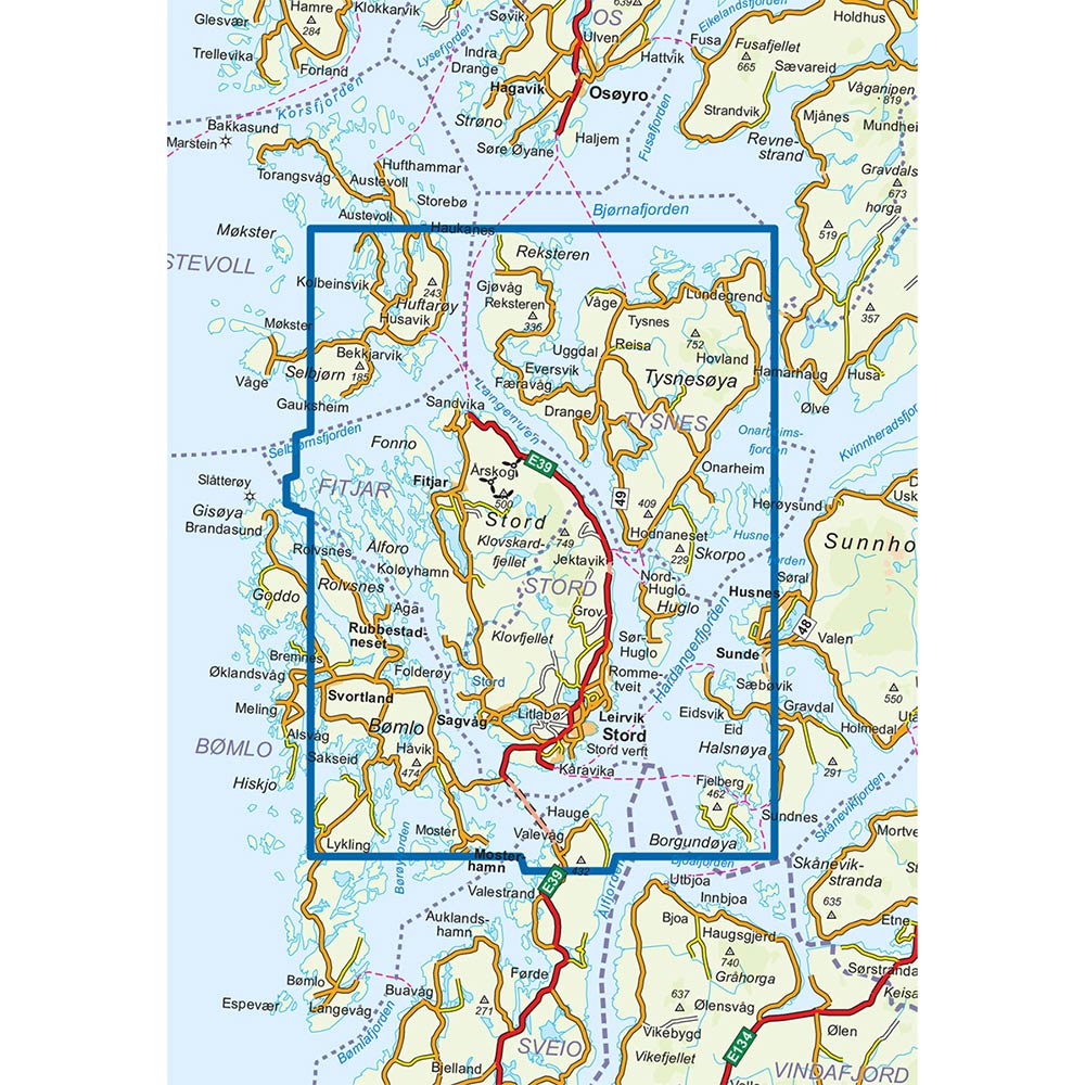 Nordic Outdoor. STORD FITJAR 1:50 000