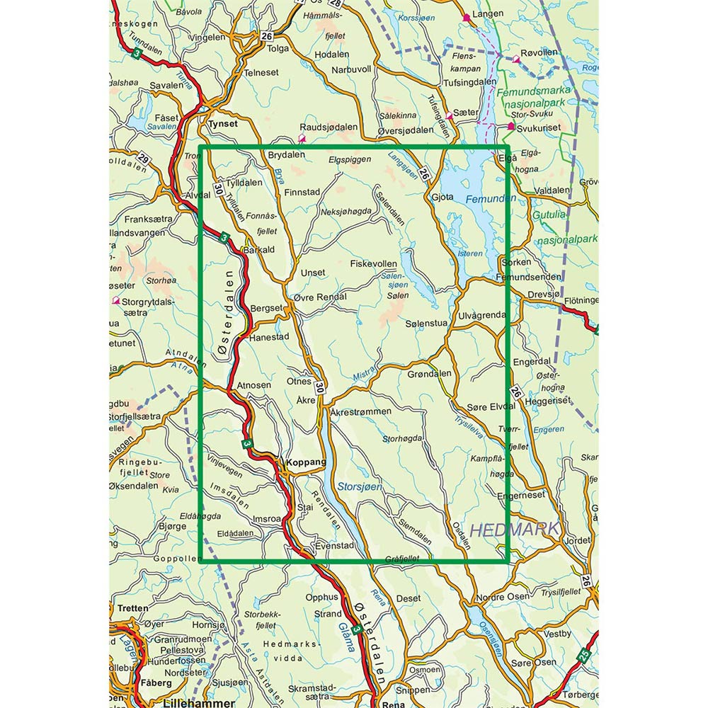 Nordic Outdoor. RENDALEN 1:100 000