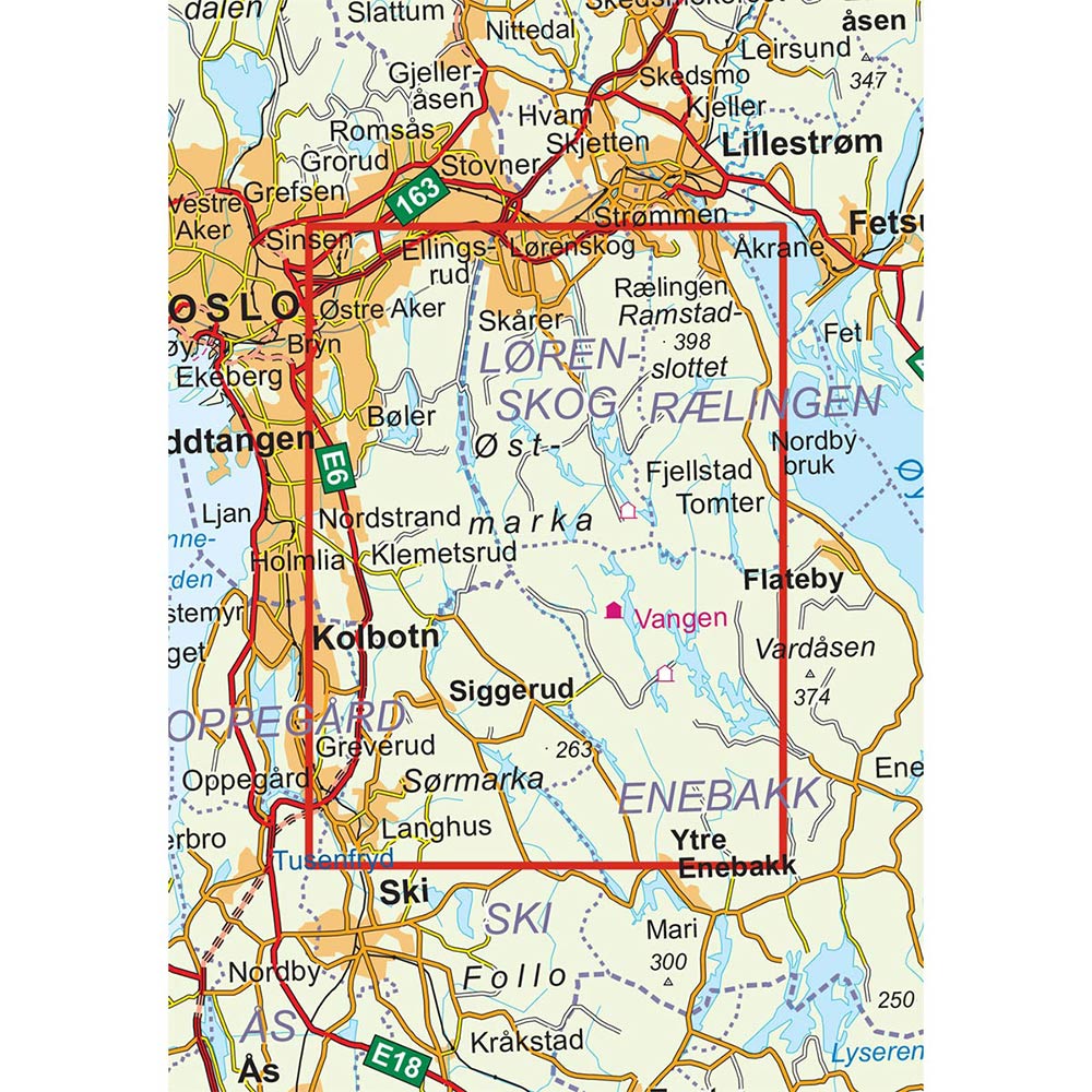 Nordic Outdoor. OSLO ØSTMARK 1:25 000